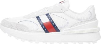 Tommy Jeans Herren TJM Technical Runner ESS Em0Em01537 Low Top, White (Ecru), 44 EU