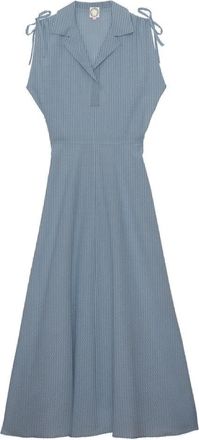 Ines De La Fressange Femme, Robes, Bleu, Taille: 44 FR Violine slim-fit dress in blue cotton