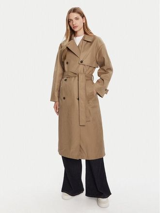 Calvin Klein Tenchcoat LV044C501G Braun Regular Fit