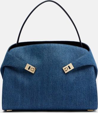 Ferragamo Tote Bag Hug Large aus Denim
