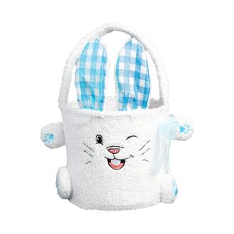 Generic Osterhase f&uuml;r M&auml;dchen Ostern Eimer Taschen Kaninchen Ohren Ostereier S&uuml;&szlig;igkeiten Lagerung (Blue, 20cm)