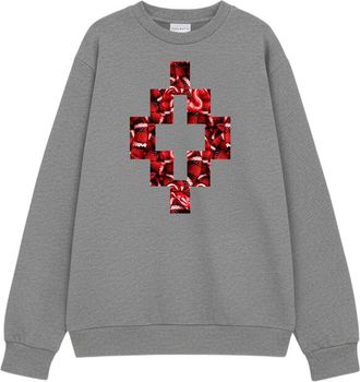 Marcelo Burlon sweat à col rond - Gris