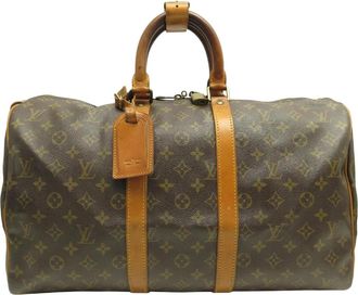 Louis Vuitton Crossbody Bags - HANDTASCHE LOUIS VUITTON KEEPALL 45 AUS MONOGRAM-L - Gr. unisize - in Braun - f&uuml;r Damen