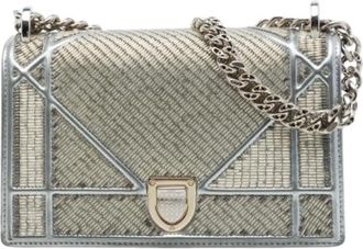 Dior Sac bandouli&egrave;re Diorama Pre-owned - Femme - Pre-owned - Gris - Taille: ONE Size