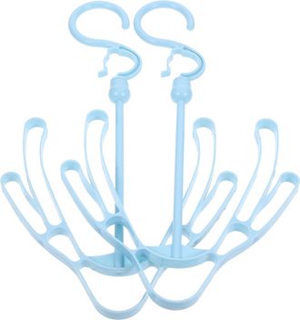 Angoily 2 St&uuml;ck Schuhtrockengestell aus Kunststoff mit Haken zum Aufh&auml;ngen und Abstellen Stabiler Schuhst&auml;nder f&uuml;r Schuhe und Stiefel Platzsparend f&uuml;r Haushal