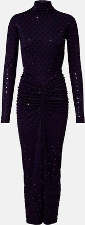 Alaia Ala&iuml;a Verziertes Midikleid