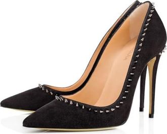 Generic Escarpins à Talons Hauts et Bout Fermé Grande Taille pour Femme, Talons Aiguilles élégants et Sexy à Bout Pointu Chaussures Habillées à Enfiler pour S