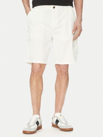 La Martina La Martina Stoffshorts MAB002 TW536 Weiß Regular Fit