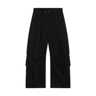 Dolce & Gabbana Cargo-Hose aus Faille Cerata - - Trousers - Damen - Schwarzk - S