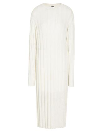 8 by YOOX RIBBED CHUNKY MIDI DRESS