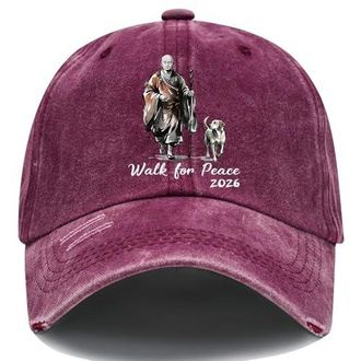 Generic Casquette de marche de la paix, casquette de baseball r&eacute;tro pour homme et femme, violet, Taille unique