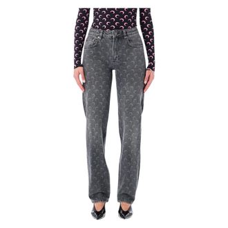 Marine Serre Damen, Jeans, Grau, SGr&ouml;&szlig;e