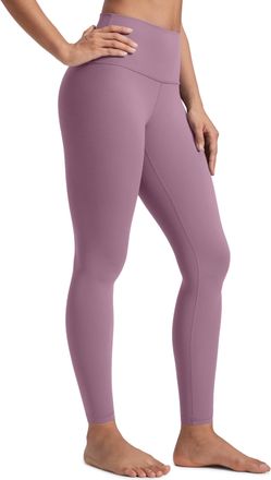 CRZ YOGA Butterluxe Damen High Waist Sport Leggings Blickdicht Yoga Leggins Sporthose Workout Gym Yogahose - 71cm Lavendel Hell 40