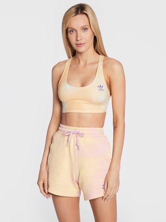 adidas Top Allover Print HL6596 Beige Slim Fit