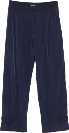 Pinko pantalon Pavlova à ceinture - Bleu