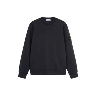 Stone Island Homme, Sweatshirts et sweats &agrave; capuche, Noir, Taille: XL SweaT-shirt en molleton de coton