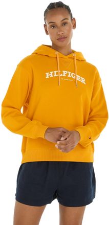 Tommy Hilfiger Damen Hoodie mit Kapuze, Orange (Rich Ochre), XXS