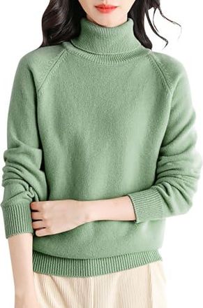 Generic Pull en tricot &agrave; col roul&eacute; pour femme - Pull dautomne et dhiver d&eacute;contract&eacute; &agrave; col roul&eacute;, GN2., M
