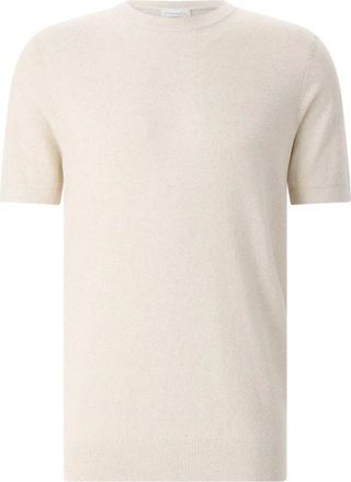 Profuomo Homme, Tops, Beige, Taille: XL T-shirt en lin et coton