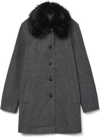 Vero Moda Vmautumn Cozy Veste Ga Boo pour femme, Gris fonc&eacute; m&eacute;lang&eacute;, M