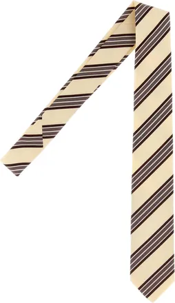 Dries Van Noten Silk Necktie - Beige