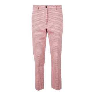 Seventy Femme, Pantalons, Rose, Taille: 38 FR Pantalon en mélange coton élasthanne