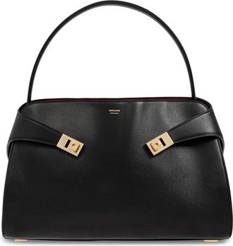 Ferragamo Femme, Sacs, Noir, Taille: ONE Size Hug Shoulder Bag