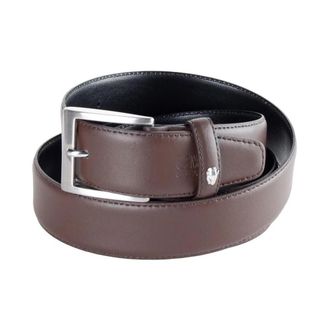 Cavalli Kalbsleder-G&uuml;rtel mit polierter Schnalle - - Accessories - Herren - Braun - ONE SIZE