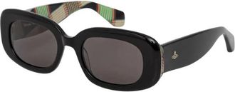 Vivienne Westwood Femme, Accessoires, Noir, Taille: 51 MM Lunettes de soleil Vw5128