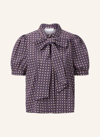 Rich & Royal Bluse Mit Abnehmbarer Schluppe lila