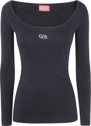 Diesel Femme, Tops, Noir, Taille: 36 FR T-Bal-Od Top &agrave; Manches Longues