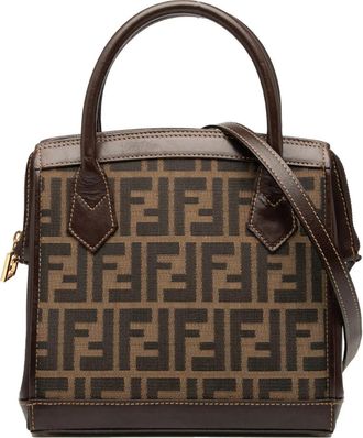 Fendi Hobo Bags - Zucca Canvas Satchel - Gr. unisize - in Braun - f&uuml;r Damen