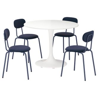 IKEA DOCKSTA / SANDSBERG Tisch und 4 St&uuml;hle
