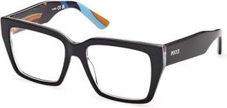 Emilio Pucci Pucci EP5284 005 Monture de lunettes pour femme Noir/texture 54/17/140
