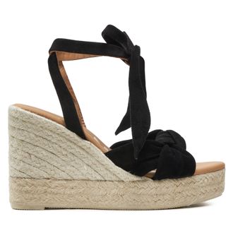 Maneb&igrave; Espadrilles Manebi Hamptons Wedge Espadrilles With Knot K 1.0 WS Schwarz