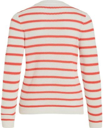 Vila Strickpullover VIDALO O-NECK L/S STRIPE