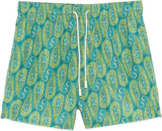 Etro Homme, Maillots de bain, Vert, Taille: M Maillot de bain avec imprim&eacute; cachemire floral