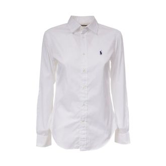 Polo Ralph Lauren Femme, Blouses et Chemises, Blanc, Taille: 48 FR Cotton Oxford Shirt