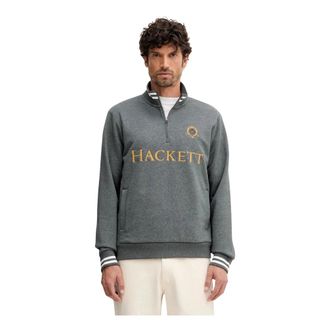 Hackett Sweatshirt mit halbem Rei&szlig;verschluss - - Sweatshirts & Hoodies - Herren - Grau - XL