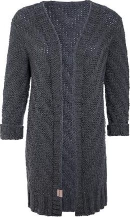 Knit Factory Sally Cardigan Tricot&eacute; - Anthracite - 42/44