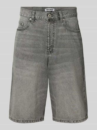 Review Jeansshorts im Used-Look mit Eingrifftaschen