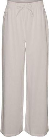 Vero Moda Pantalon Vmlinn WVN Noos en Tissu pour Femme, Beige Clair, L