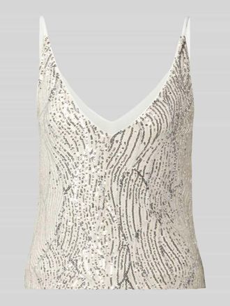Swing Regular Fit Top mit Allover-Pailettenbesatz