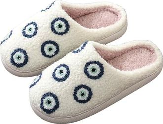 Generic Pantoufles dhiver douillettes pour femme - En peluche chaude - Pour homme - Intérieur et extérieur - Antidérapantes - Mousse à mémoire de forme - Légè