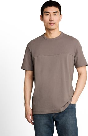 Tom Tailor Kurzarmshirt TOM TAILOR, Herren, Gr. XXL, braun (driftwood taupe), Single Jersey, Obermaterial: 100% Baumwolle, unifarben, regular fit h&uuml;ftbedeckend, 