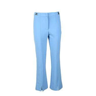 Simona Corsellini Elegante Baumwollmischung Hose - - Trousers - Damen - Blau - 2XS