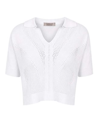 D.exterior Poloshirt - Wei&szlig;