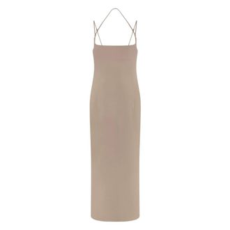 The Attico Midi Kleid aus Schurwolle - - Dresses - Damen - Beige - M