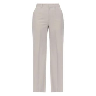 Victoria Beckham Femme, Pantalons, Gris, Taille: 36 FR Pantalon Tailleur Jambe Large