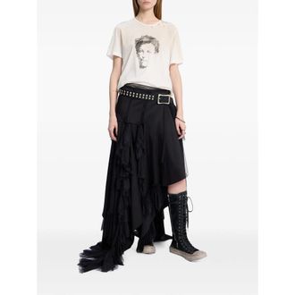 Ann Demeulemeester Distressed Finish T-Shirt - Beige